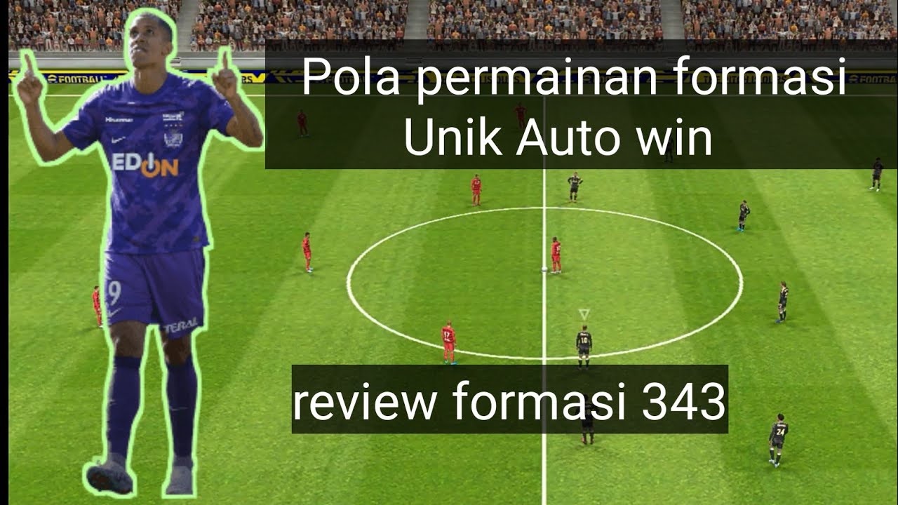 formasi 343 Efootball | skema serangan di jamin auto goal - YouTube