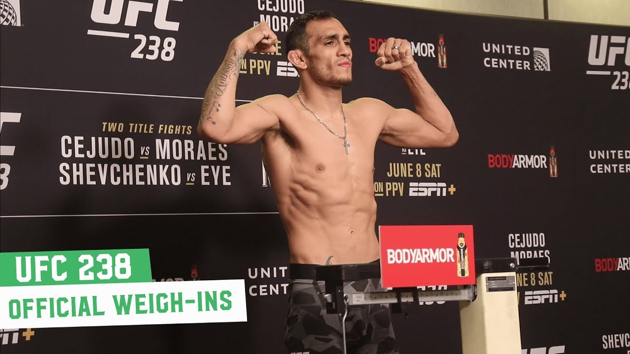 UFC 238 Official Weigh-Ins: Main Card - YouTube