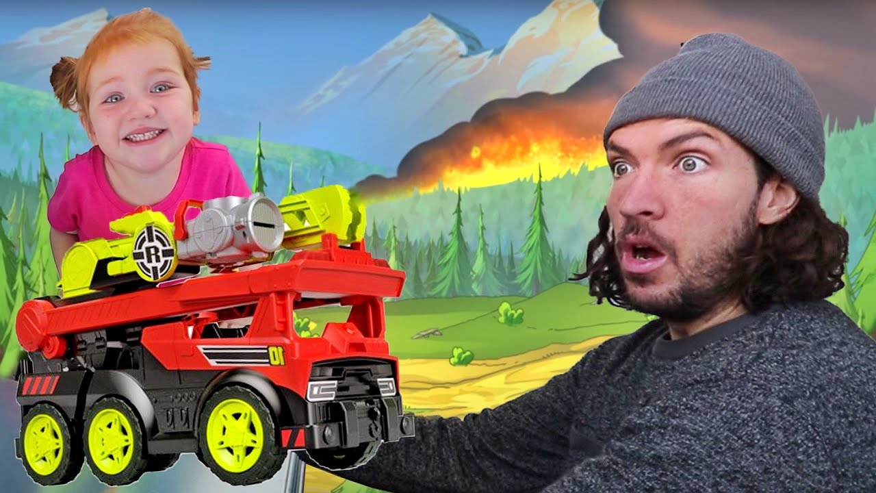 Niko HIDE N SEEK with Blocks!! Rescue Heroes help find hidden toys with ...