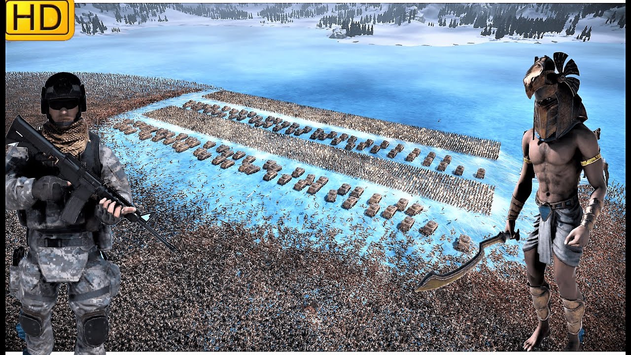 4 Lines of 10.000 Modern Soldiers Ambushed by 1 Million Egyptian ...