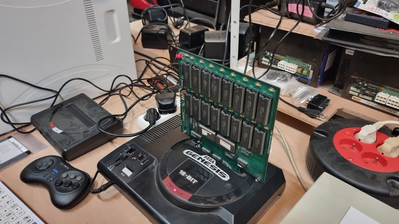 megadrive genesis devkit development western technologies board test ...