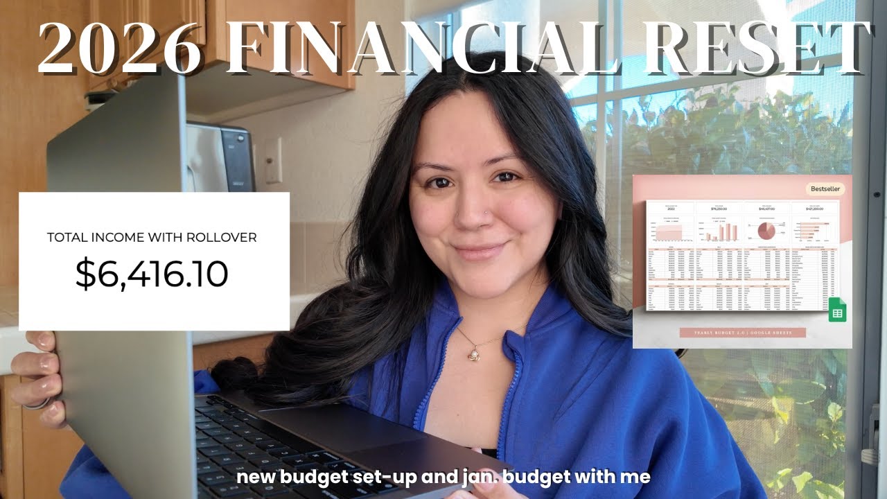 2026 FINANCIAL RESET | using a new spreadsheet, January budget set-up ...