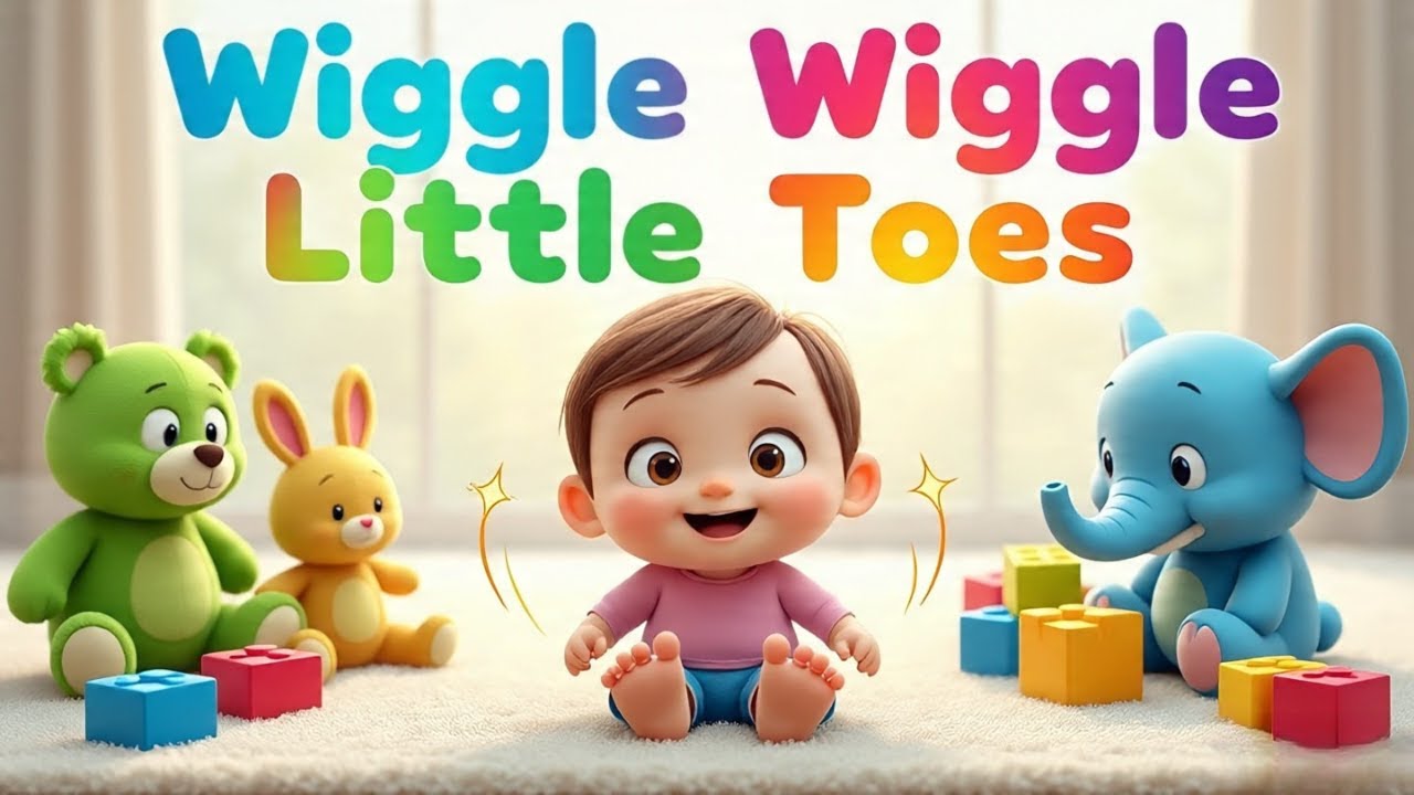 Wiggle Wiggle Little Toes | Fun Nursery Rhyme for Kids | Animated ...