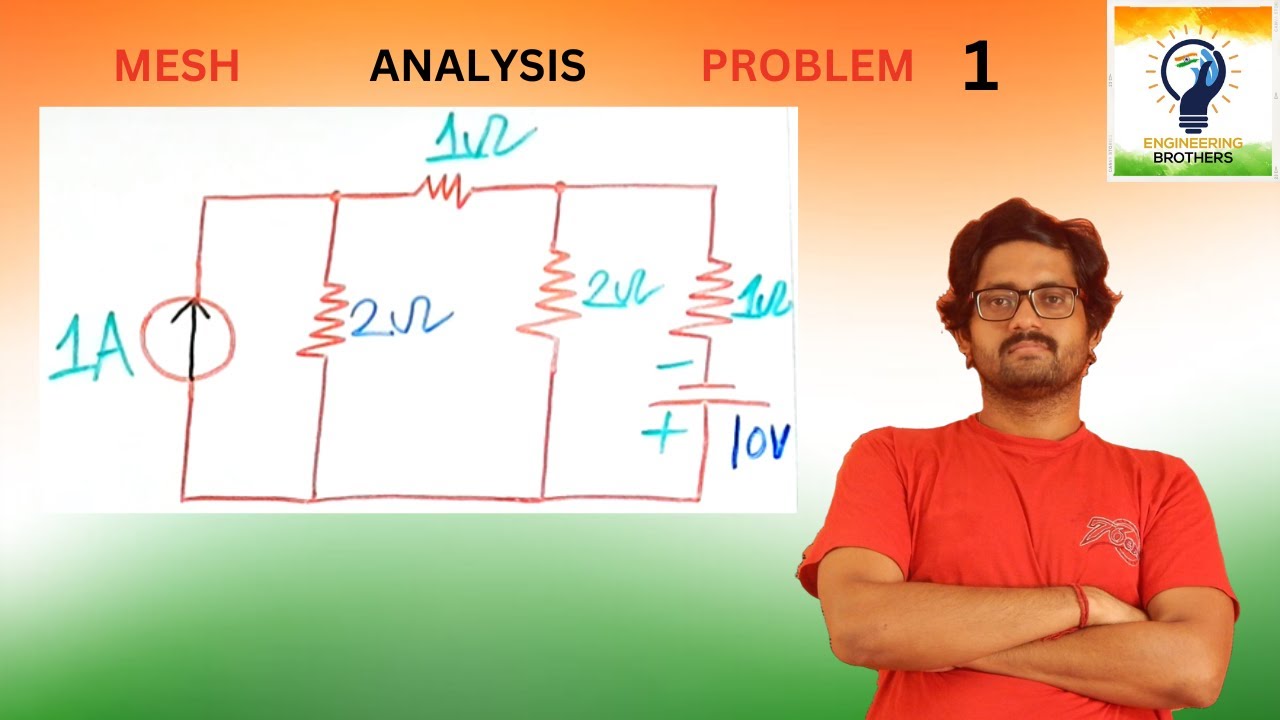 Mesh analysis problem 1 - YouTube