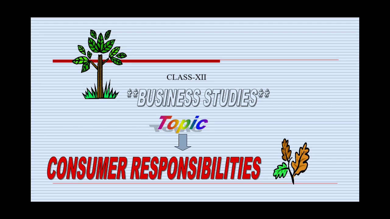 Consumer Responsibility Class 12 - YouTube