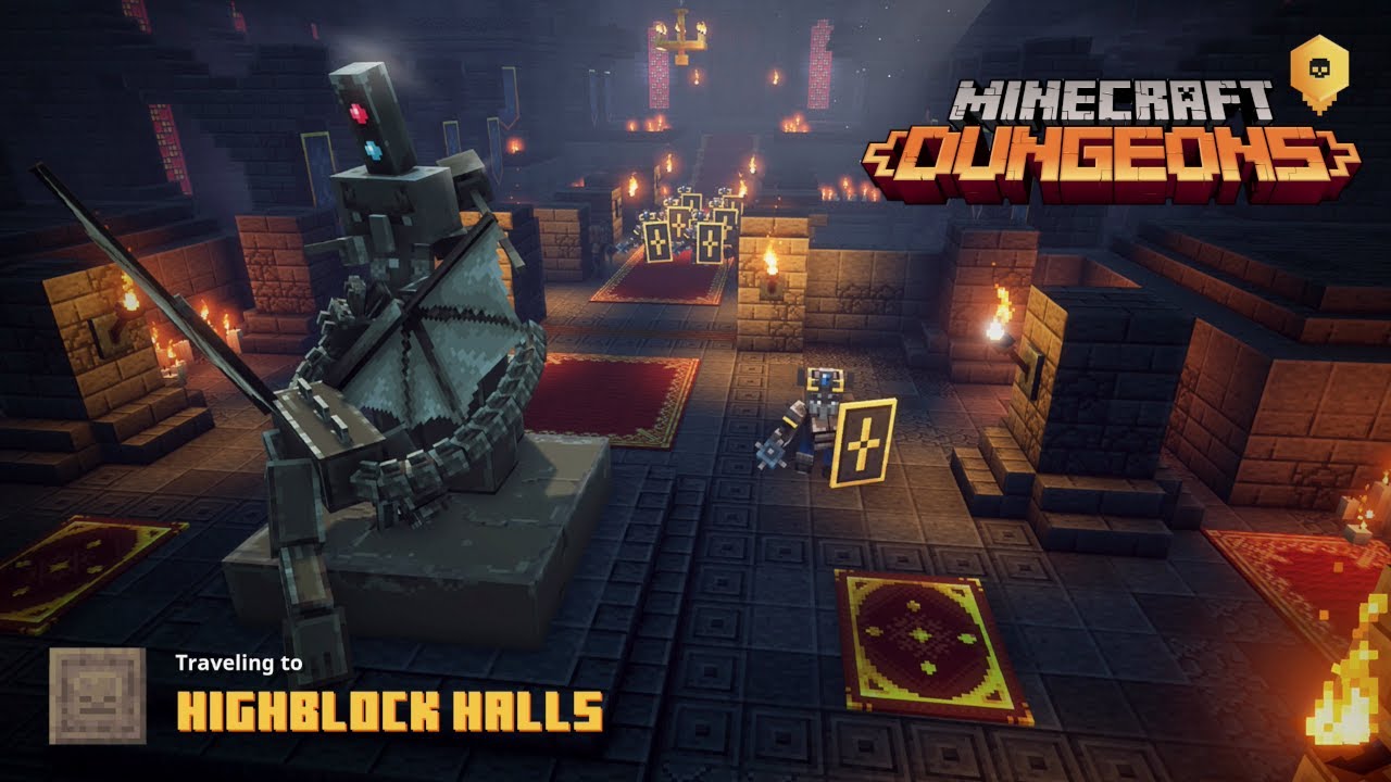 Minecraft Dungeons - The Halls of Highblock Castle are Crawling with ...