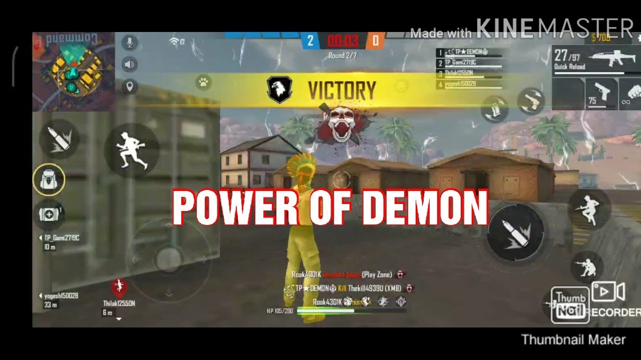II POWER OF DEMON II DEMON KING II FREE FIRE II - YouTube