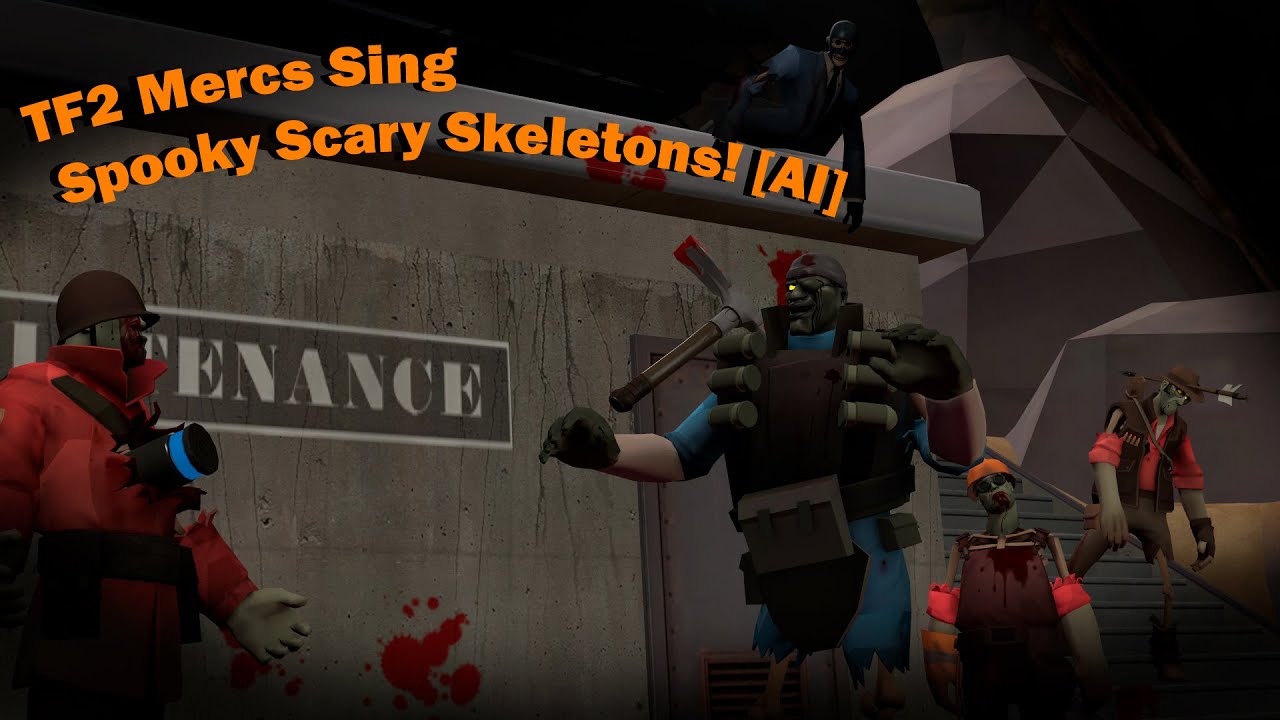 🎃TF2 Mercs Sing Spooky Scary Skeletons! [AI] #teamfortress2 #garrysmod ...