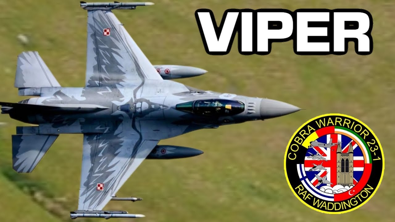 Super Fast Polish F-16 Viper's Mach Loop - YouTube