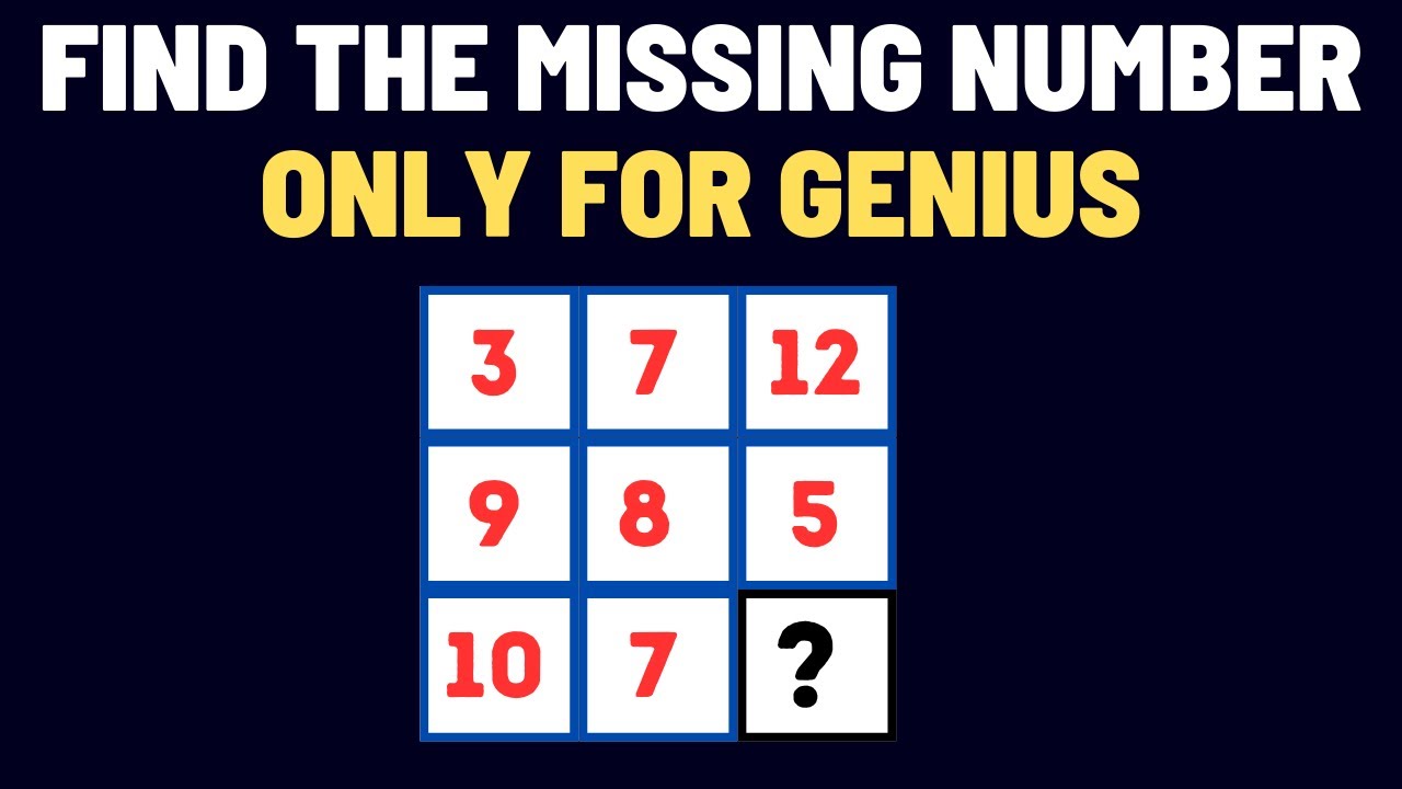 Test IQ | Only For Genius - YouTube