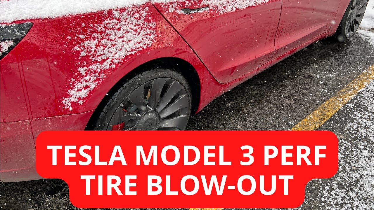 TESLA MODEL 3 TIRE BLOWOUT | Full Roadside Service Experience & Results ...