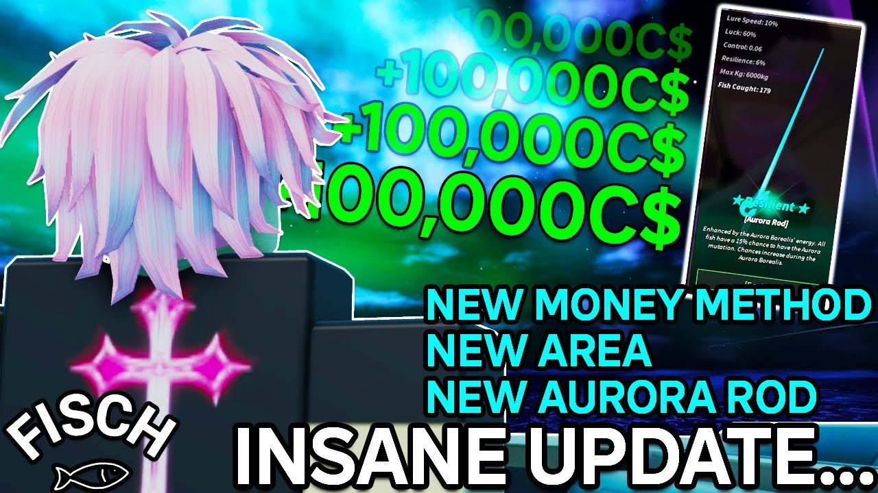The new fisch update is TOO OP for money.. | Roblox Fisch - YouTube