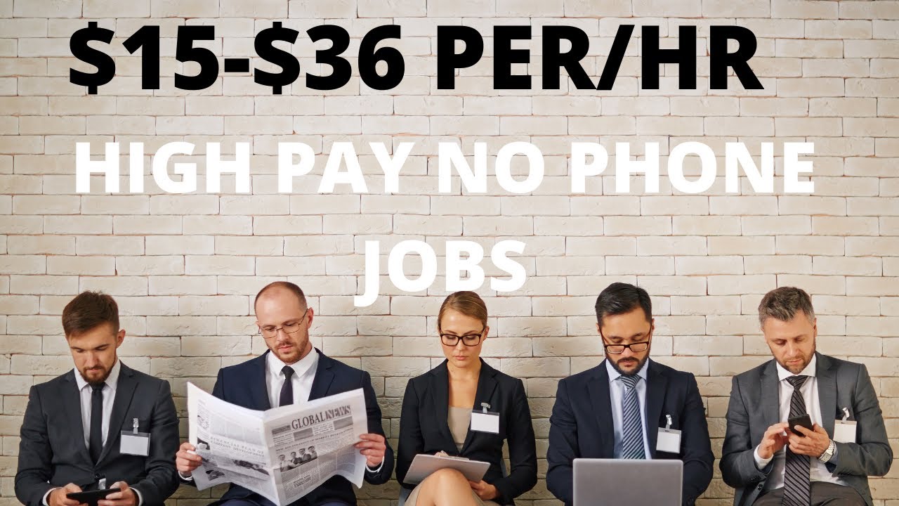Non Phone Work From Home Jobs| High Pay No Phone Jobs - YouTube