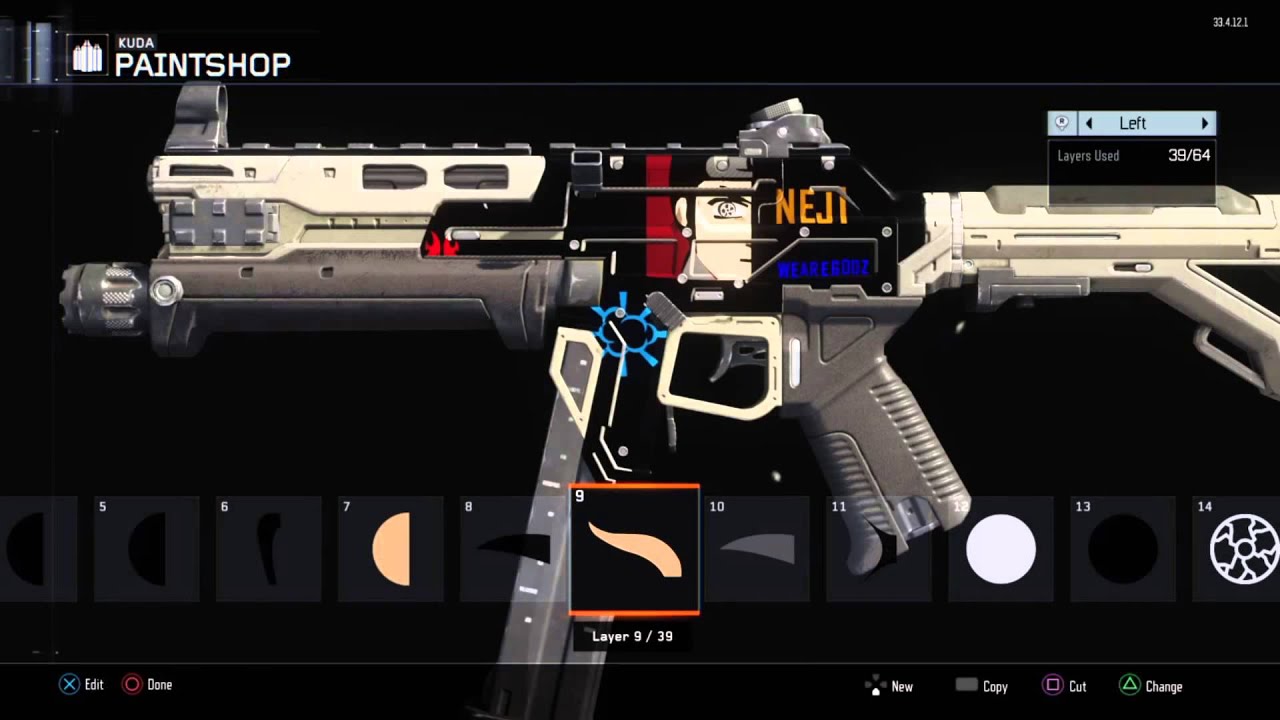 how to make an emblem on a gun for bo3.making neji from naruto on black ...