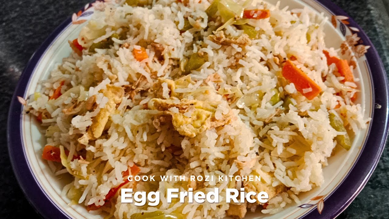 Fried Rice Recipe | Restaurant Style Chicken Fried Rice | Mix Vegetable ...