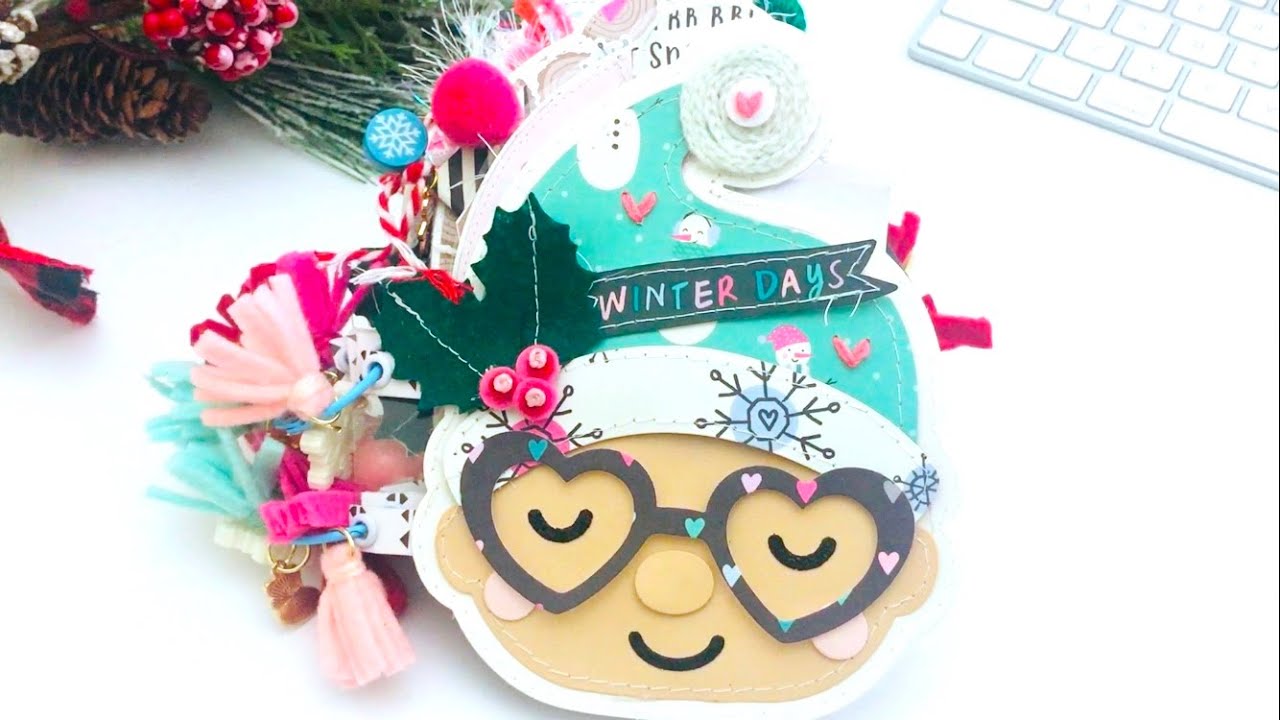 Elf Mini Album Flip Through with Bonus Tutorial | Heart Embroidery on ...