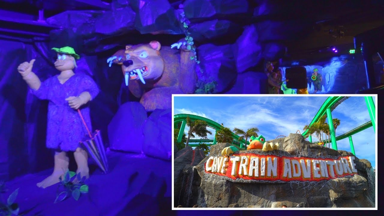 Cave Train Dark Ride - Beach Boardwalk Amusement Park - YouTube