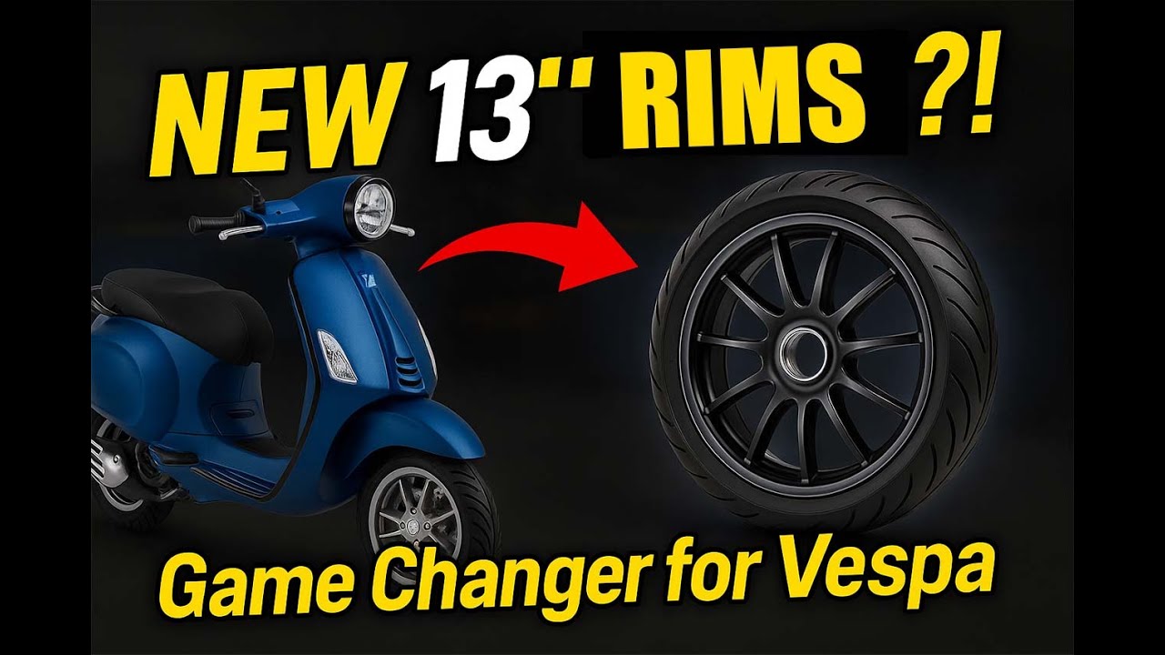 Vespa 13" rims | How to mount new rims tutorial - YouTube