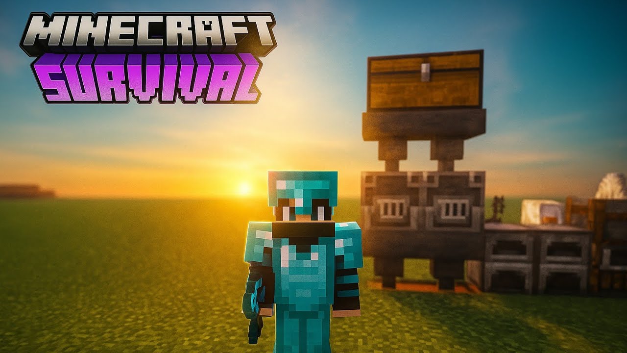 ⚔️ Minecraft Survival #3 – Full Diamond Armor! 💎🔥 - YouTube