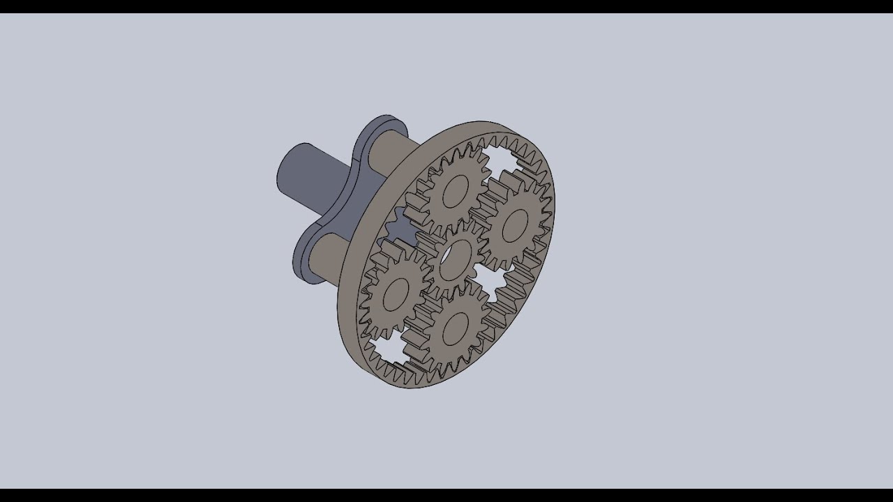 planetary gear Motion Analysis - YouTube