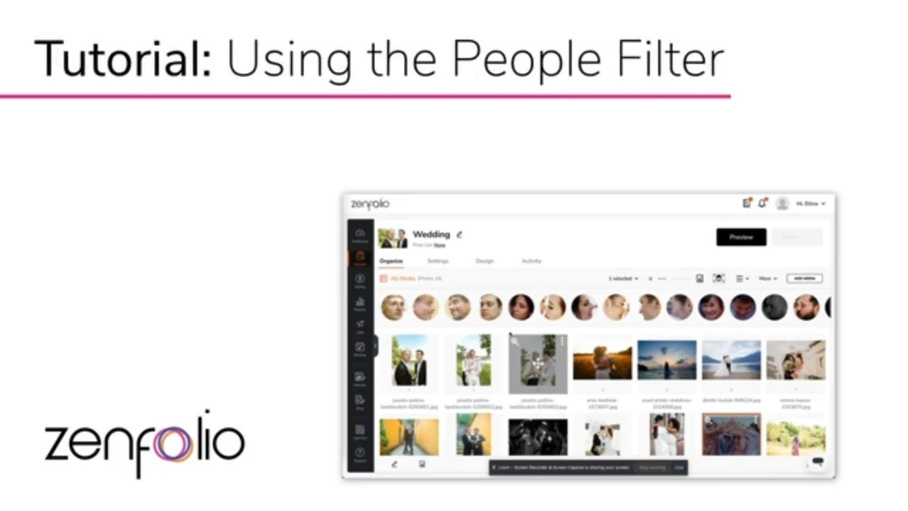 How to Use People Filter for Photos in Zenfolio - YouTube