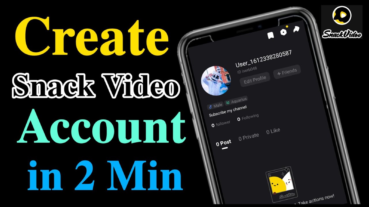 How to Create Account on Snack Video App 2021 || Snack Video Account ...