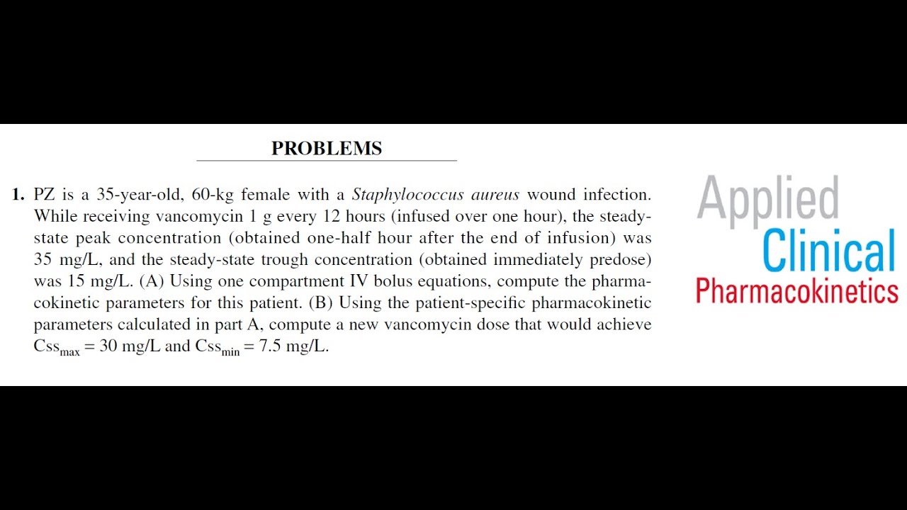 Multiple dosing question 1 : Applied clinical Pharmacokinetics - YouTube