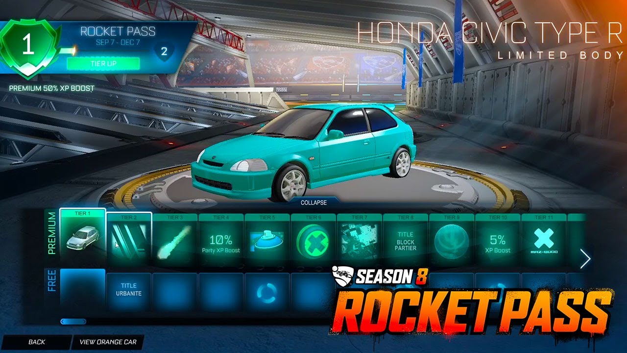 *NEW* Rocket Pass Season 8 Showcase!! - Rocket League Season 8 Update ...