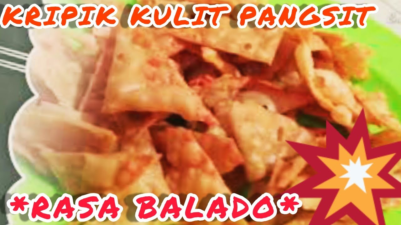 Resep Kulit Pangsit Balado Pedas - YouTube