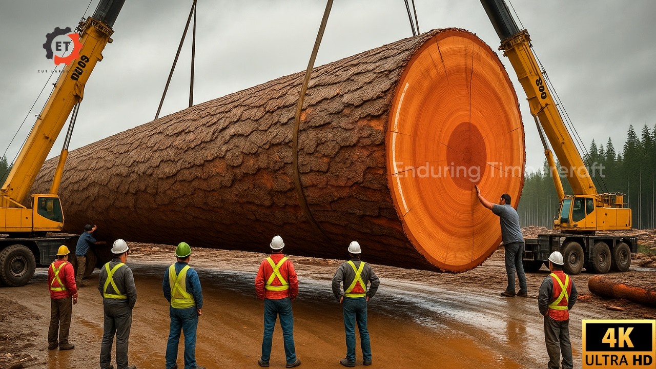 Giant Wood Processing Factory Processes Thousand Year Old Trees | An ...