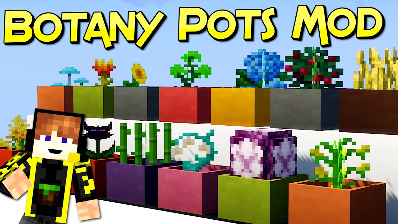 Botany Pots Mod | Macetas Automáticas Para Cultivar | Forge Minecraft 1 ...