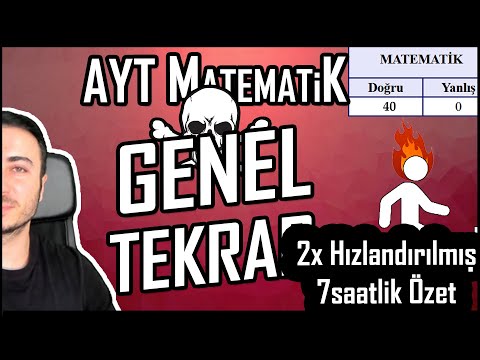 GENEL TEKRAR 2025 AYT Matematik (x2 Hızlandırılmış)