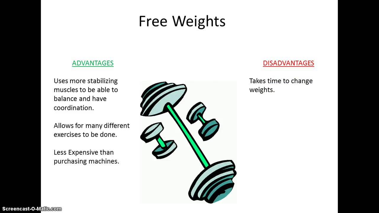 Advantages and Disadvantages of Free and Machine Wts. - YouTube