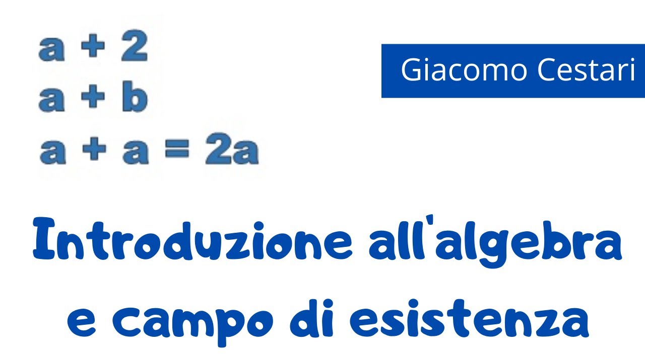 01 formule ed espressioni algebriche - YouTube