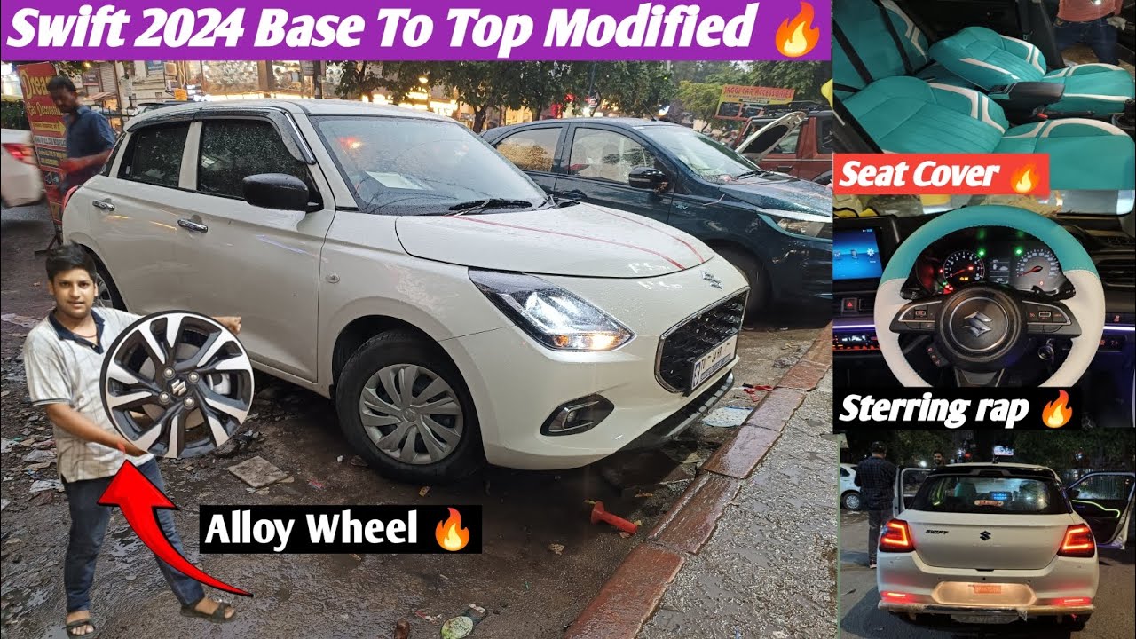 Swift 2024 Base To Top Modified Swift 2024 Alloy Wheel Swift Seat Cover ...