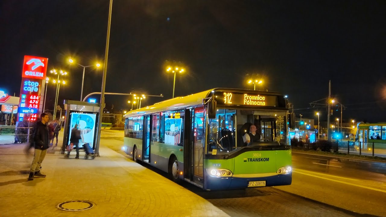 Transkom Czerwonak Linia 342 kierunek Przebędowo/Pętla(trasa zmieniona ...