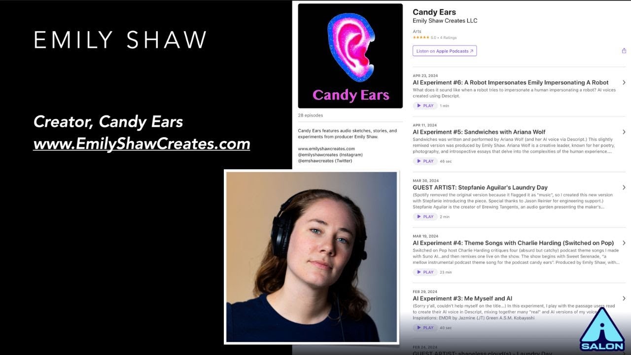 AI Salon presents Emily Shaw of Candy Ears - YouTube