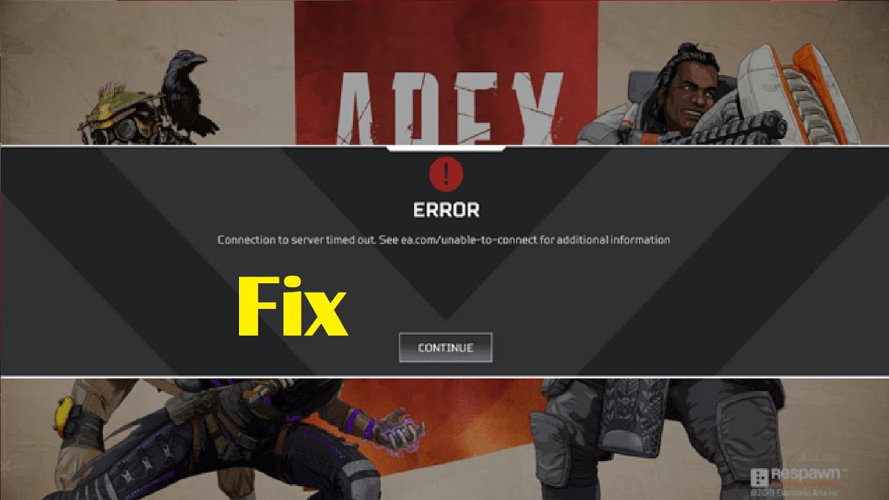 How To Fix Apex Lagend Connection To Server Time Out - YouTube