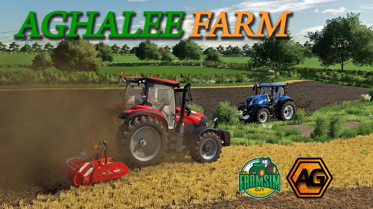 Power Harrowing our way through the fields with @TheFarmSimGuy ...