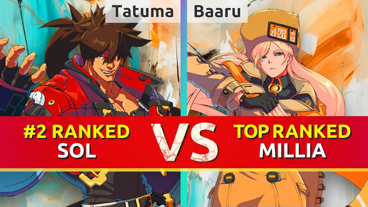 GGST Tatuma (#2 Ranked Sol) vs Baaru (TOP Ranked Millia). High Level ...