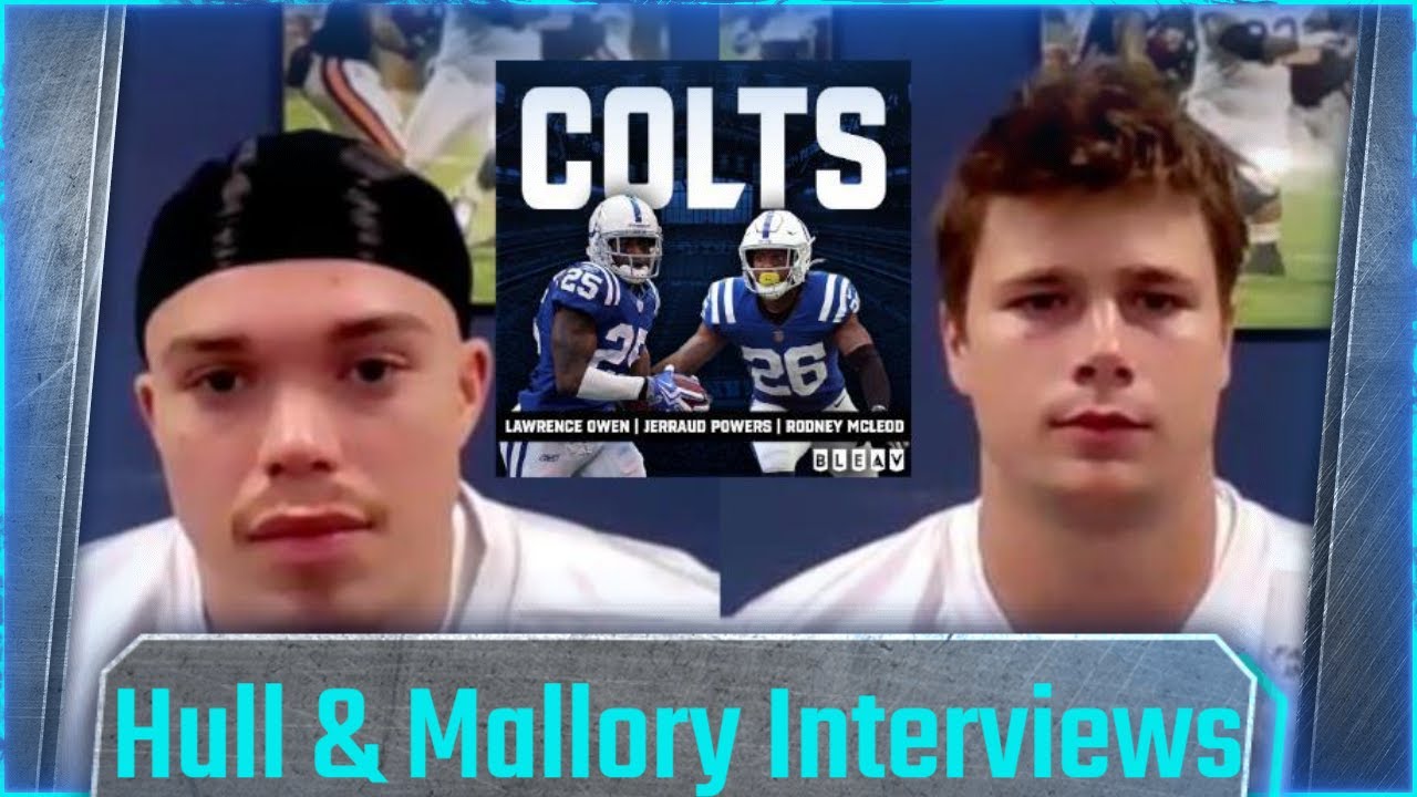 Indianapolis Colts Rookies: Evan Hull & Will Mallory Interview - YouTube