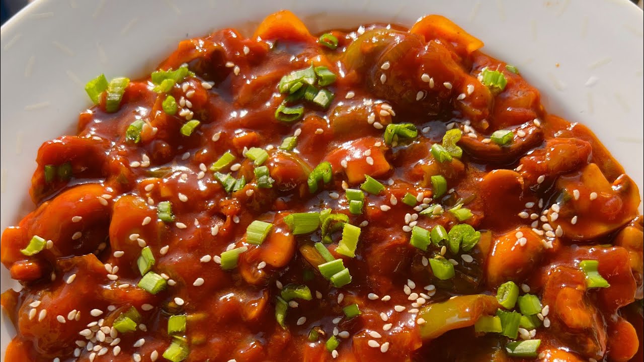 Mushroom Chilli || Restaurant Style Mushroom Chilli || Mushroom Recipe ...
