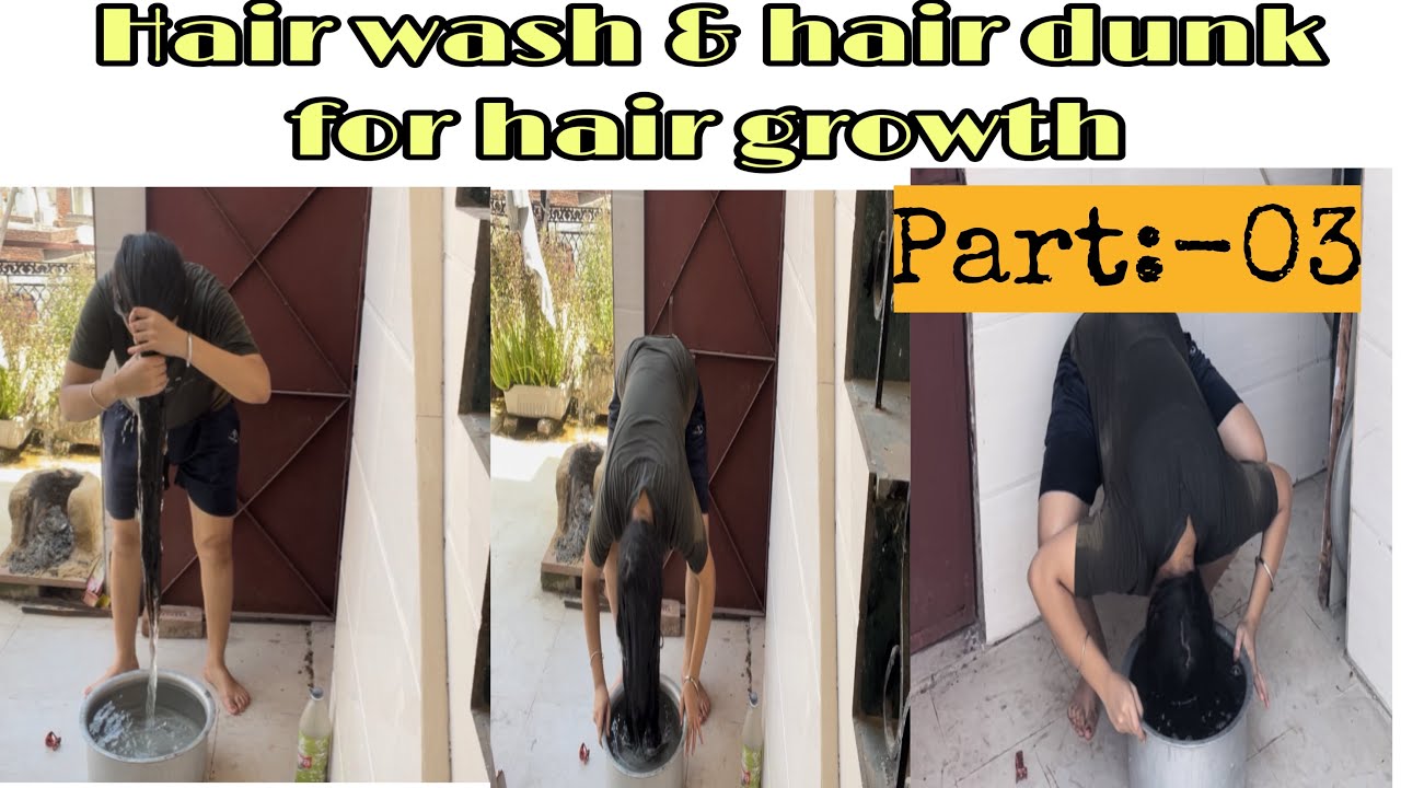Hair wash & hair dunk| hair wash from homemade shampoo|#thebeautyvlogs ...