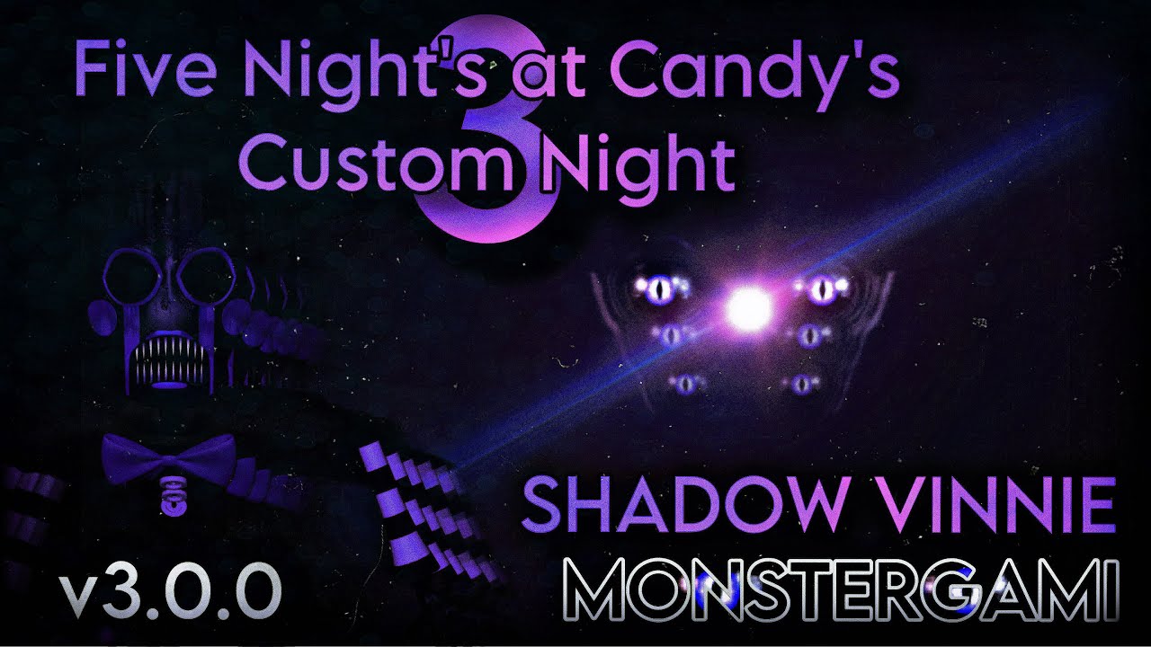 FNaC 3 CN - Shadow Vinnie With Monstergami On Hard Mode (v3.0.0) - YouTube