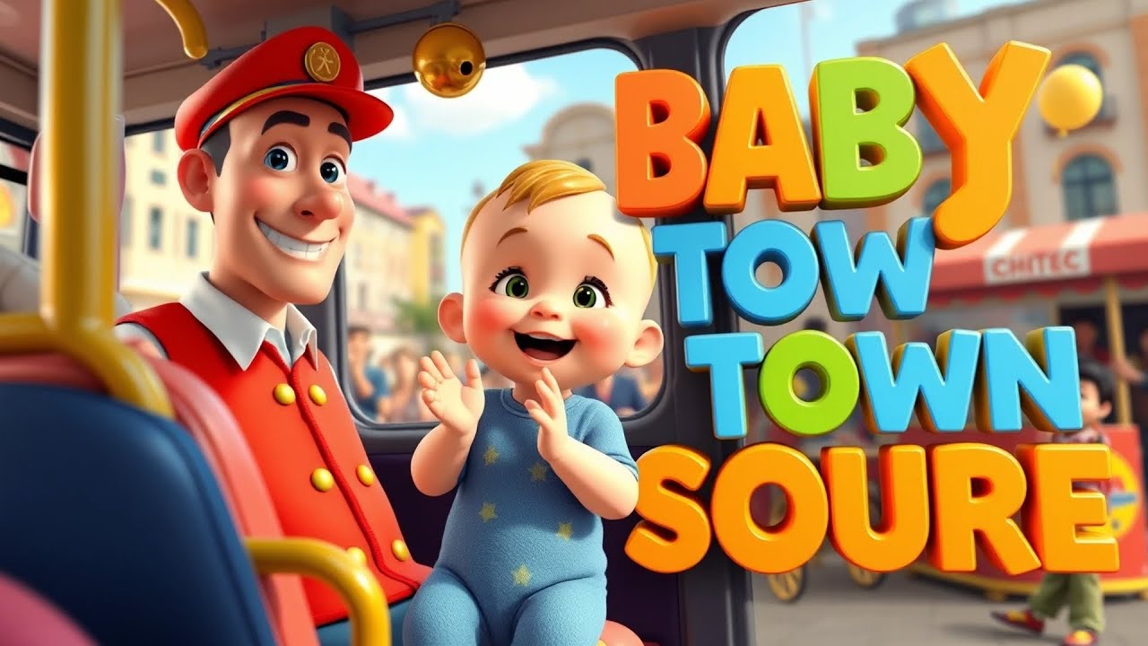 TOON BABY TO TOWN SQUARE Learning Song | FUN NURSERY KIDS SONG - YouTube