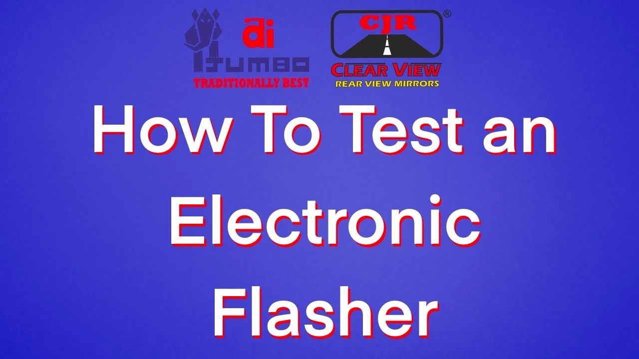 HOW ELECTRONIC FLASHERS ARE TESTED - YouTube