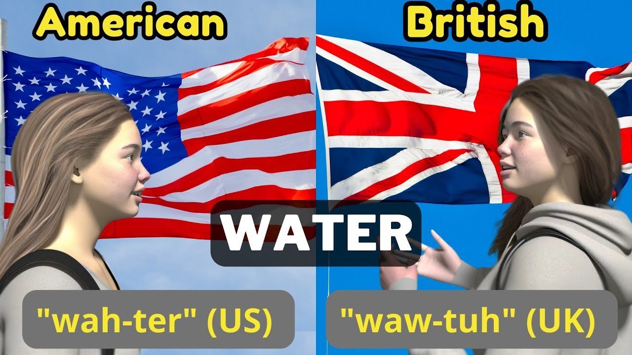 American and British Accents Compared: 120 Words with Different ...