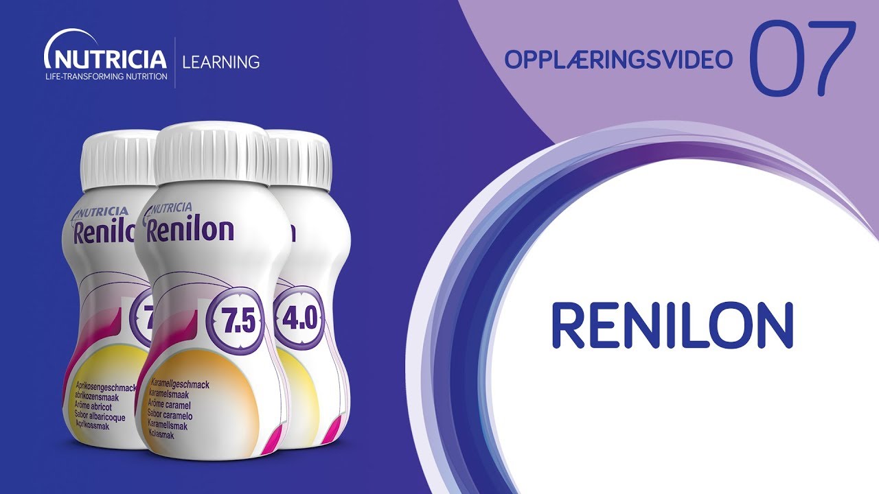 Renilon - sykdomsspesifikk næringsdrikk for voksne - YouTube