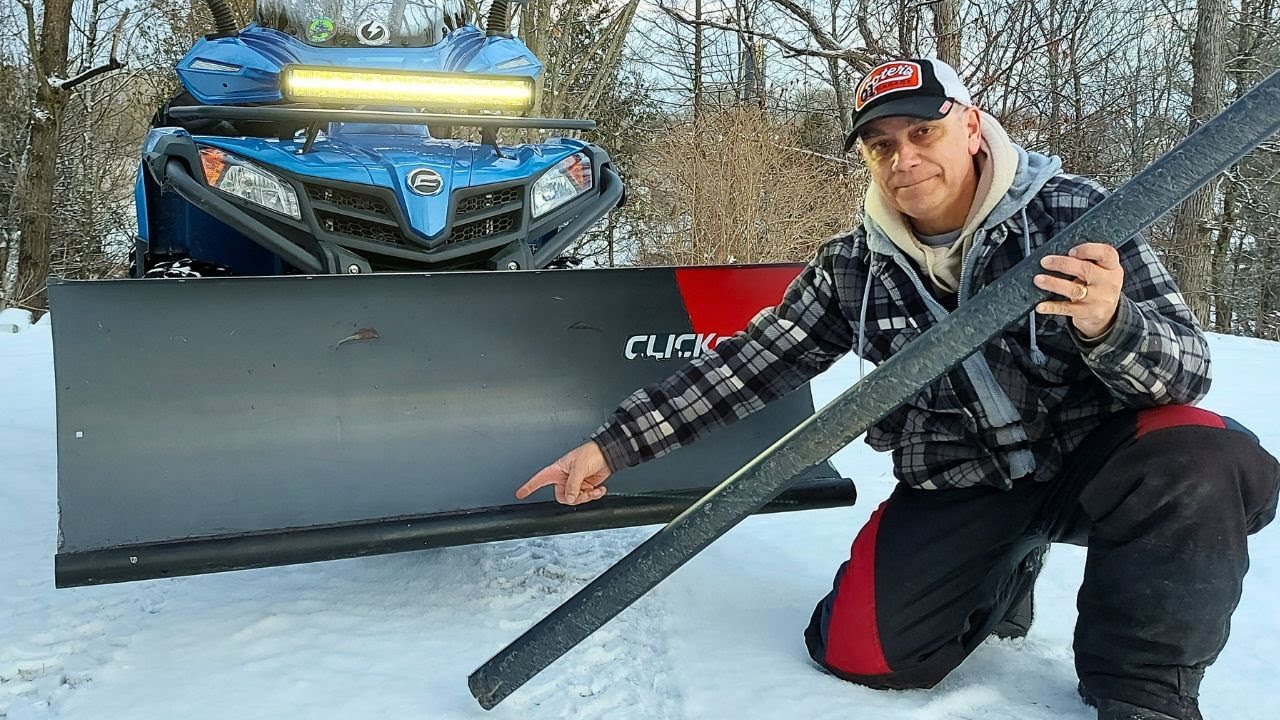 Cut & Install an ABS Pipe on a Snow Plow Blade - YouTube