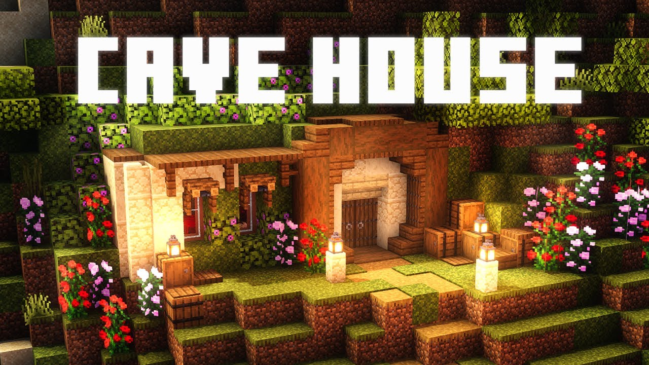 Building a Cave House in Minecraft - YouTube